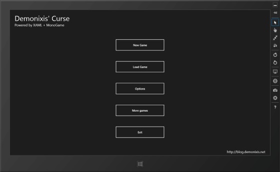 Intégration de MonoGame avec du XAML sous Windows 8 Metro - Demonixis Games